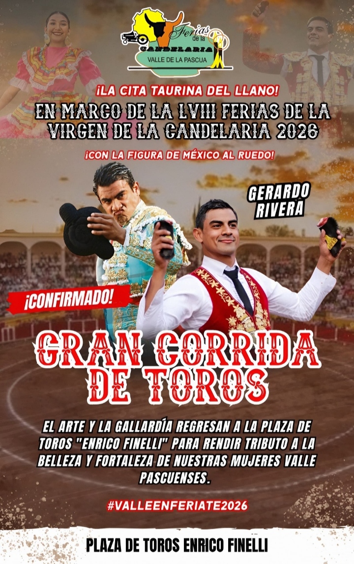 GERARDO RIVERA DEBUTARÁ EN VENEZUELA EN VALLE DE LA PASCUA – REVISTA ...